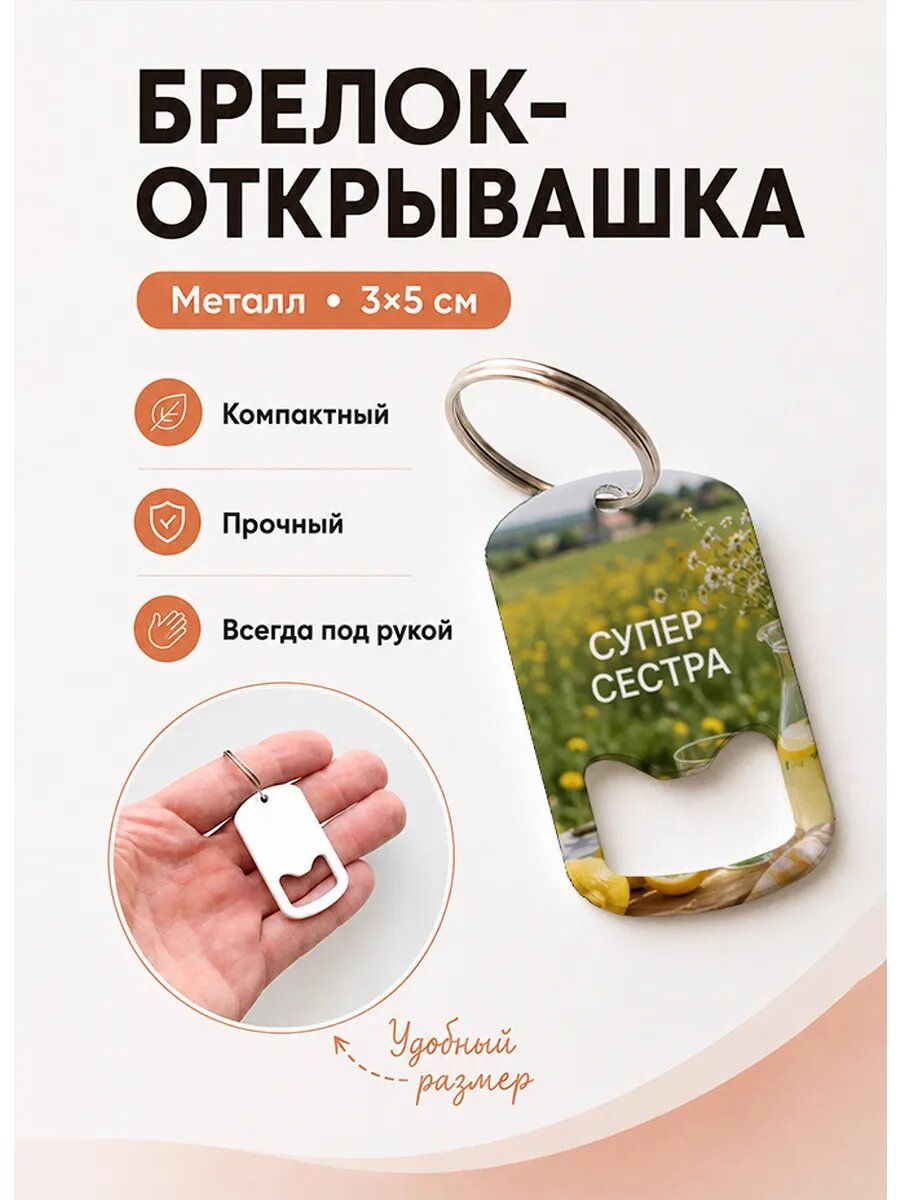 Брелок открывашка "Лимонад в Поле"