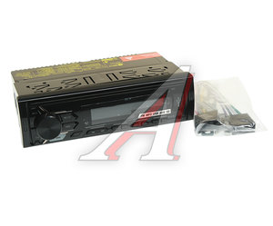 Магнитола автомобильная 1 DIN с USB и SD слотом, FM радио, MP3 ресивер, 4x50 Вт, черный