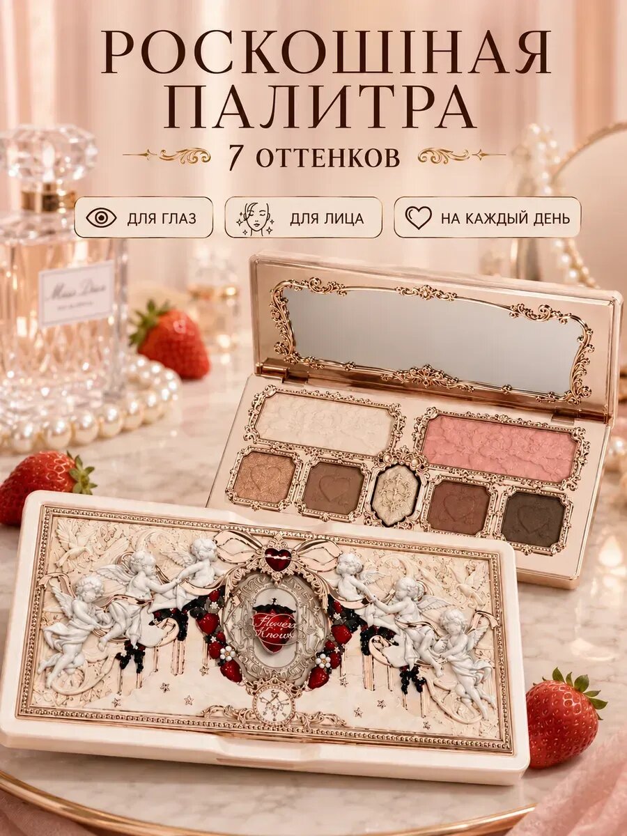 Палетка теней flower knows strawberry cassis 01