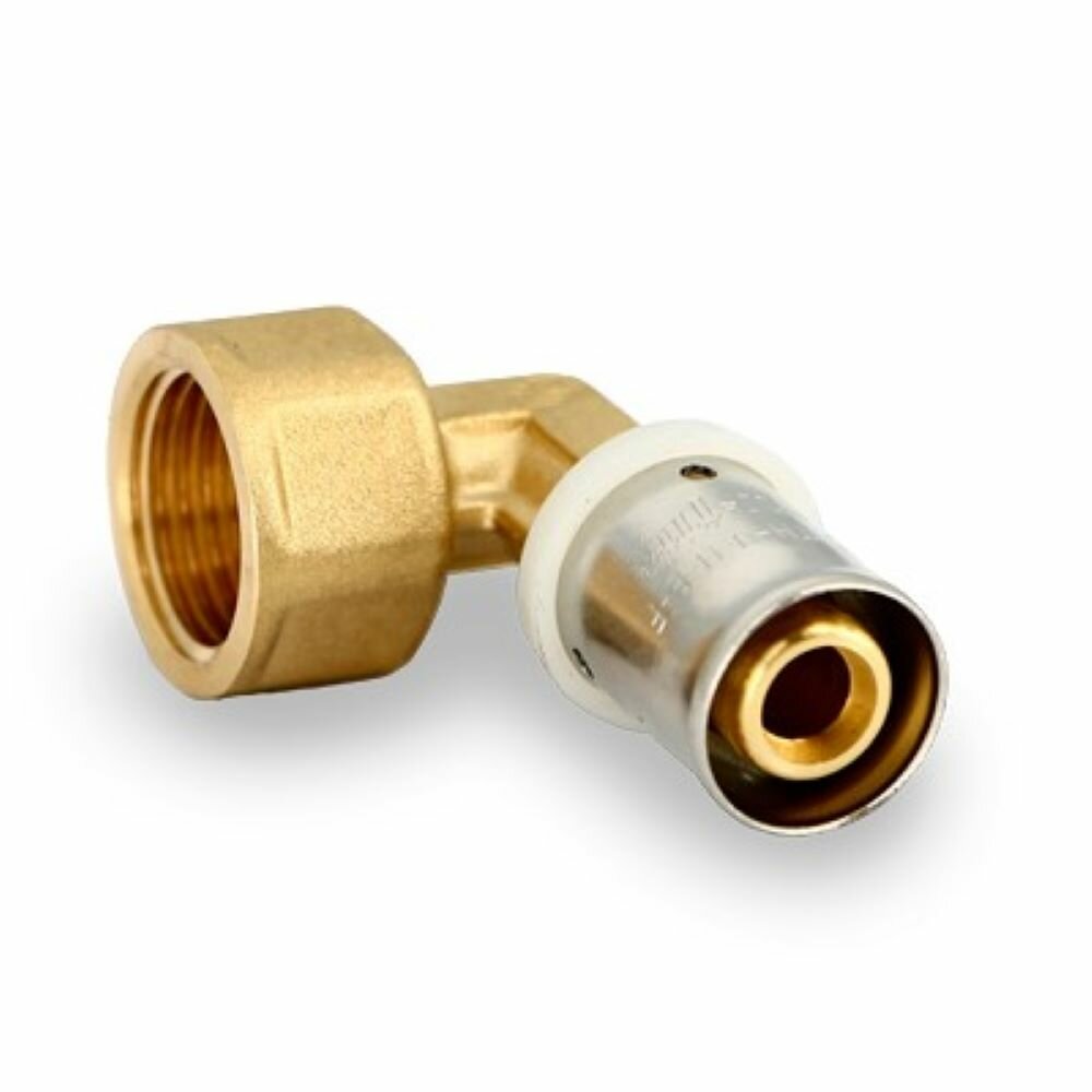 Угол (ВР) 26 х 1" под пресс для МП труб, латунь UNI-FITT OPTIMAL (704G8401)