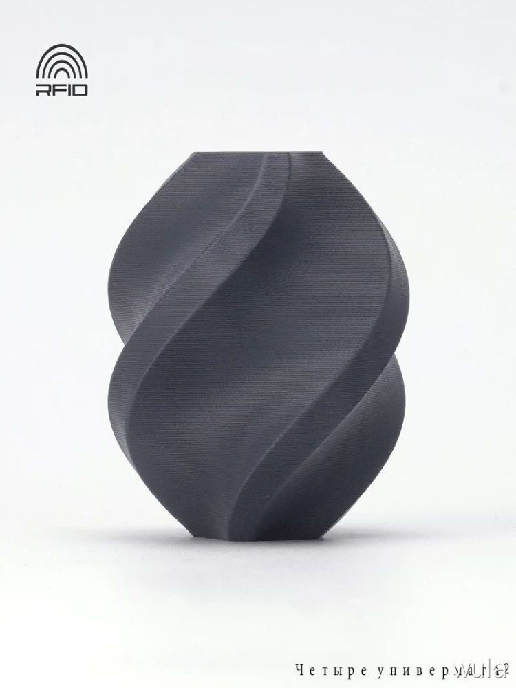 Филамент Bambu Lab PLA-CF Lava Gray 1 кг, с углеродным волокном и RFID, скрытые слои, для 3D принтера, нити