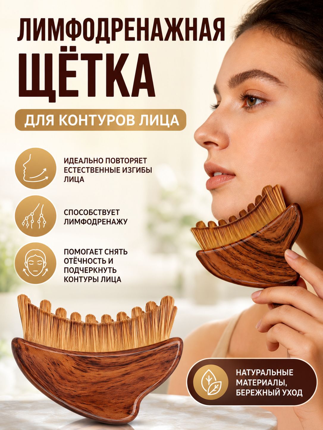 YOUEN Щетка для сухого массажа