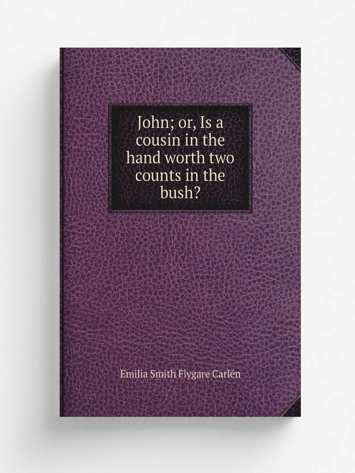 John; or, Is a cousin in the hand worth two counts in the bush?