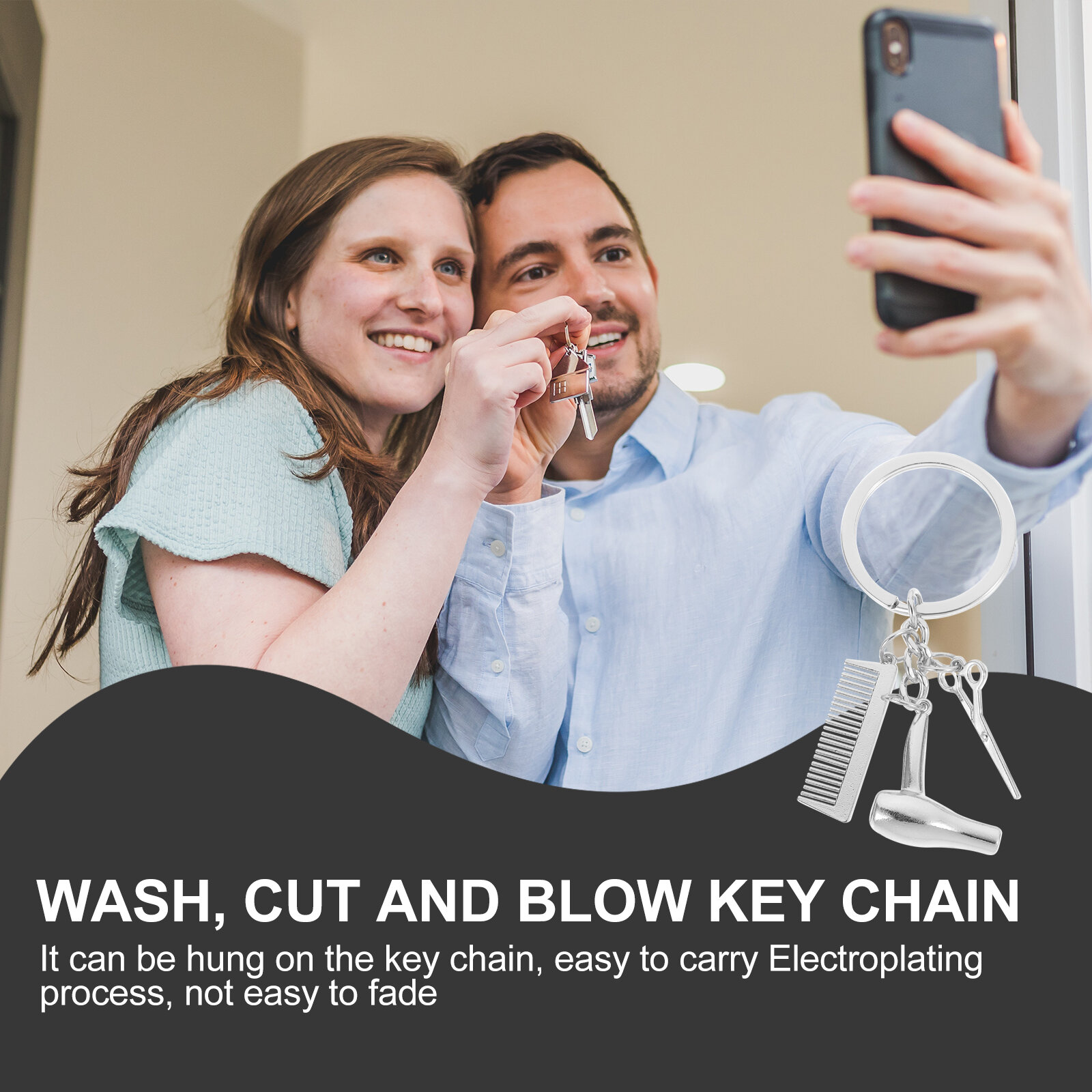 4 Штуки Креативные Подвески Металлические Ключницы Для Рюкзаков И Сумок Серебряный Цвет 3 5X8CM