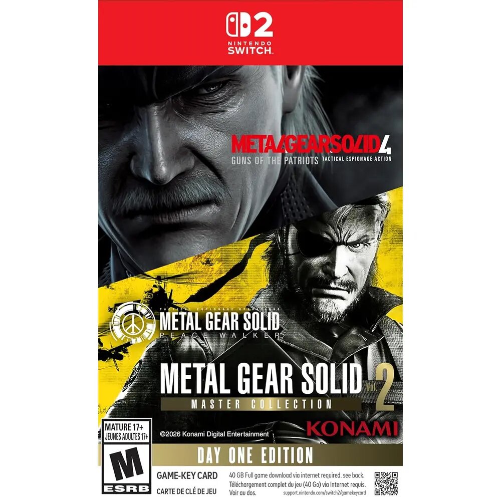 Игра Metal Gear Solid Master Collection Vol. 2 (Nintendo Switch 2) Konami Картридж 18+