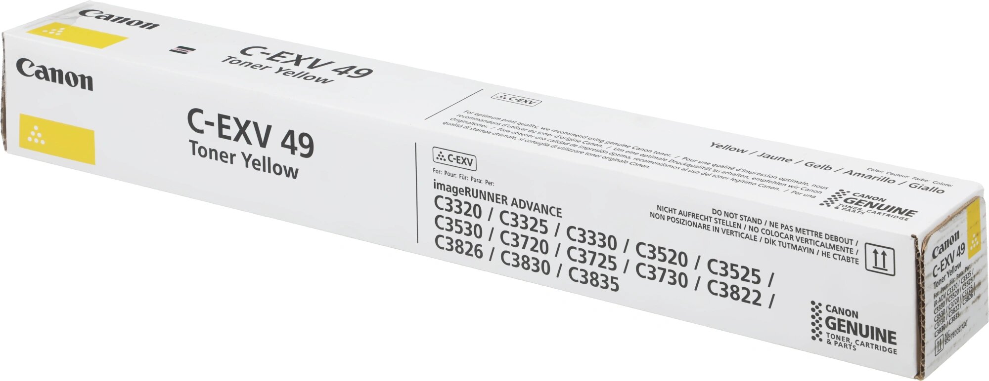 Тонер Canon C-EXV49Y 8527B002 желтый туба для копира iR-ADV C33xx