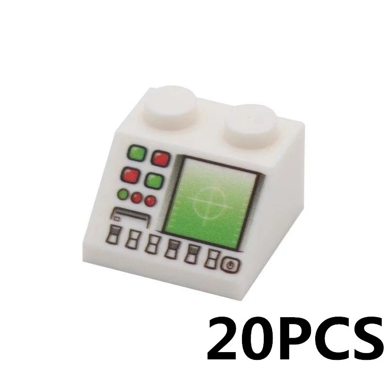 Белые блоки Lego, 20 шт, EA100-20PCS