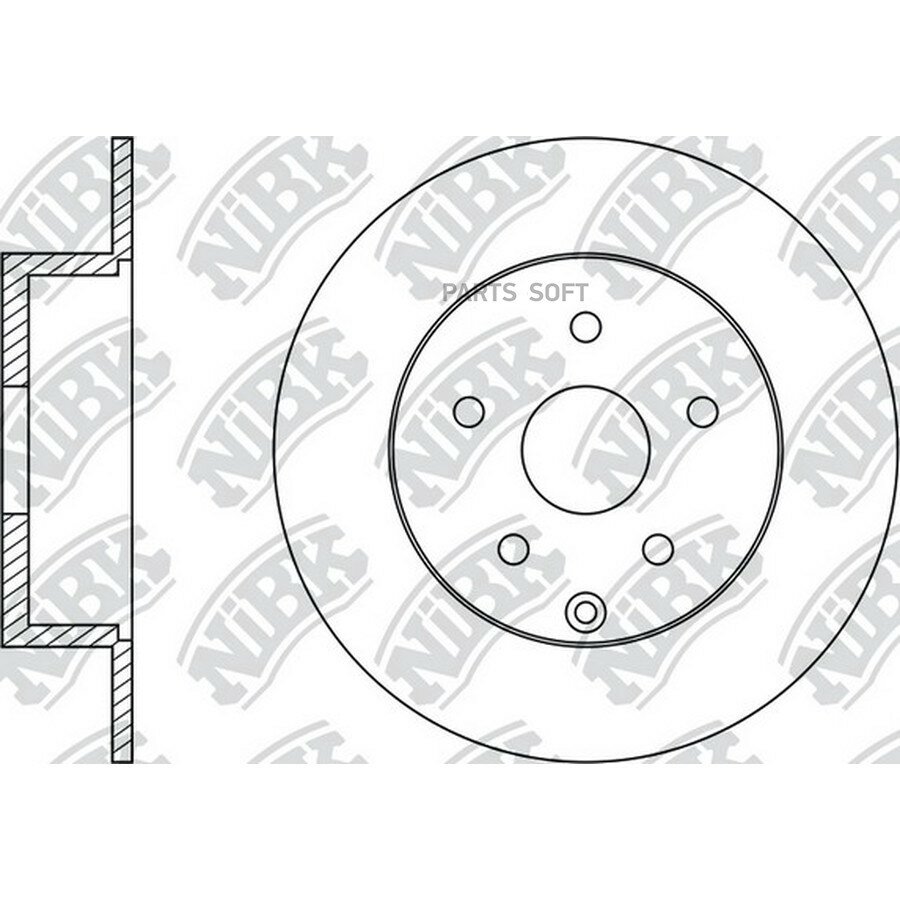Диск тормозной TOYOTA PRIUS 1.5 2003 - 2009 TOYOTA CELICA 1.8 1999 - 2005 TOYOTA CELICA 1.8 1999 NIBK RN1440