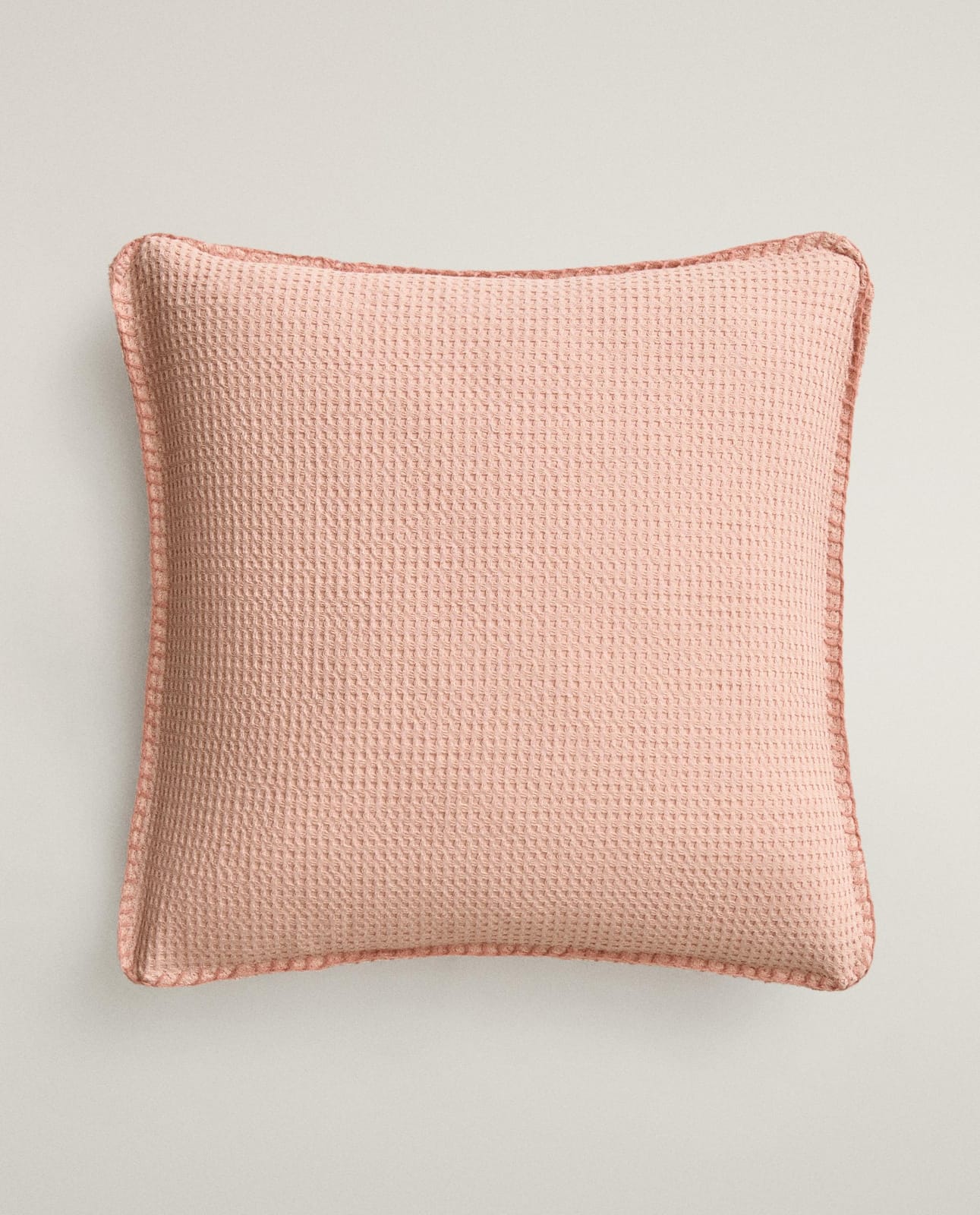Наволочка декоративная ZARA HOME детская наволочка на подушку с вафельной структурой, розовый, 40 x 40 см 4649/007/620-62