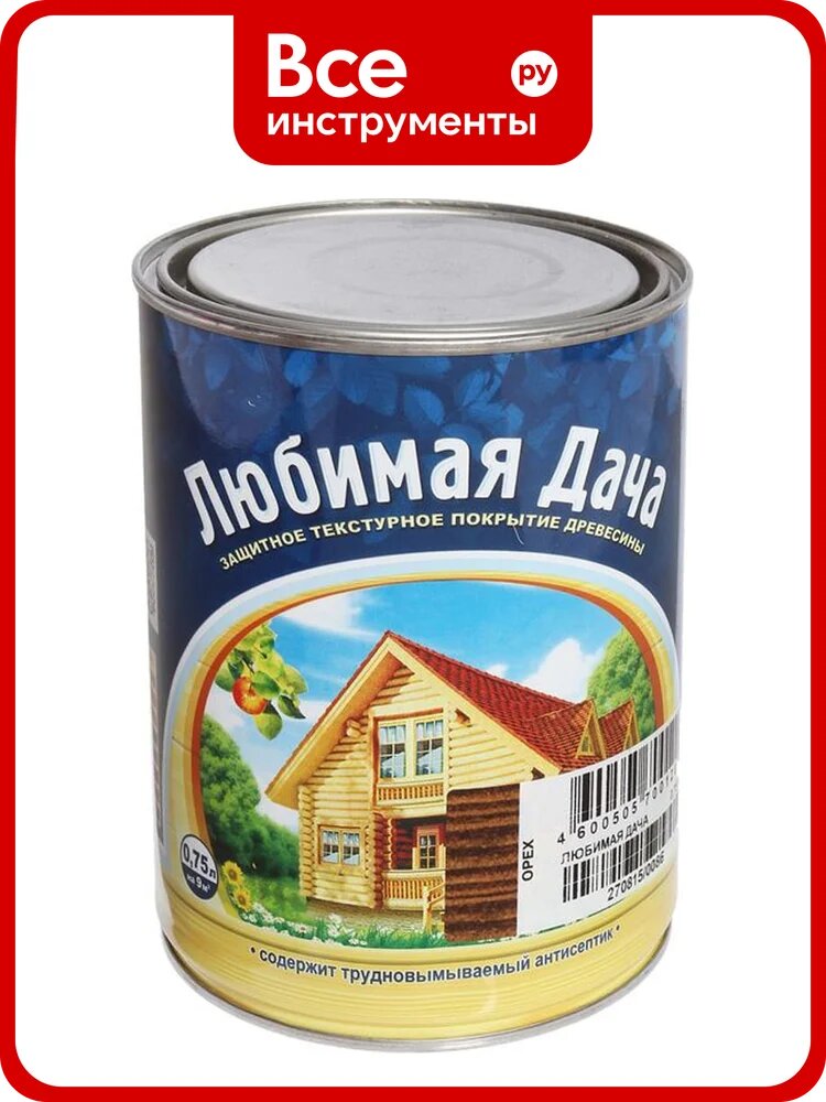 Защитно-декоративное покрытие любимая дача махагон, 0,75 л 6 35267