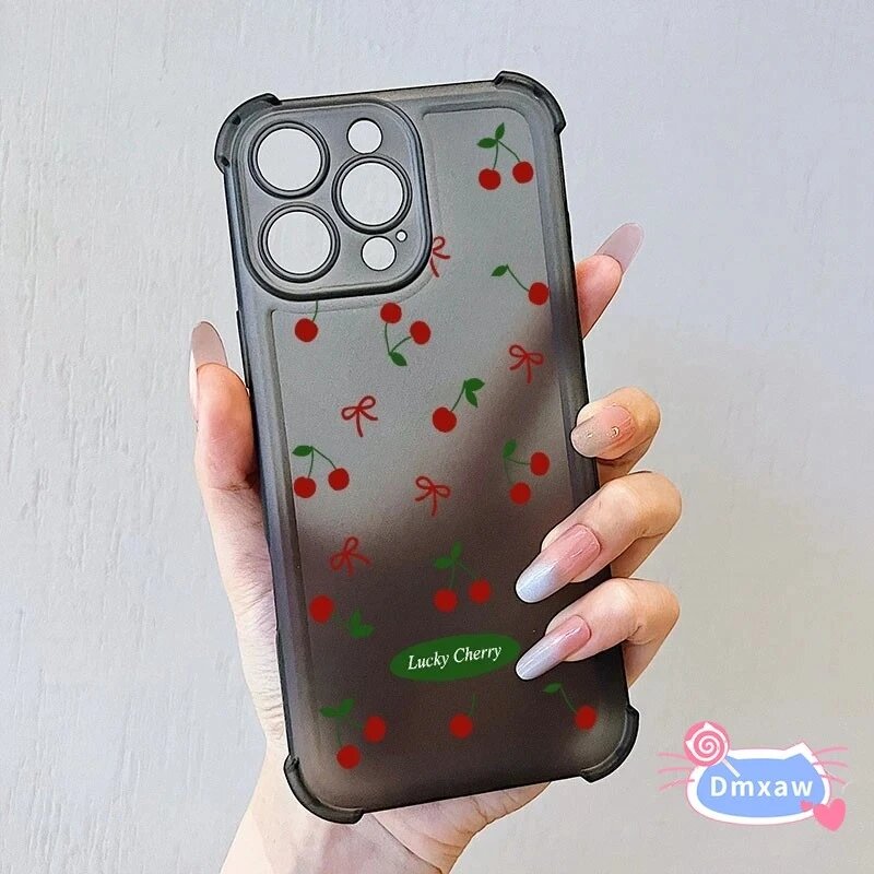 Для Huawei Nova 13 12 12S 12i 11 11i 10 9 Pro Ultra SE чехол для телефона Ice Mist матовый вишневый бант противоударный мягкий чехол