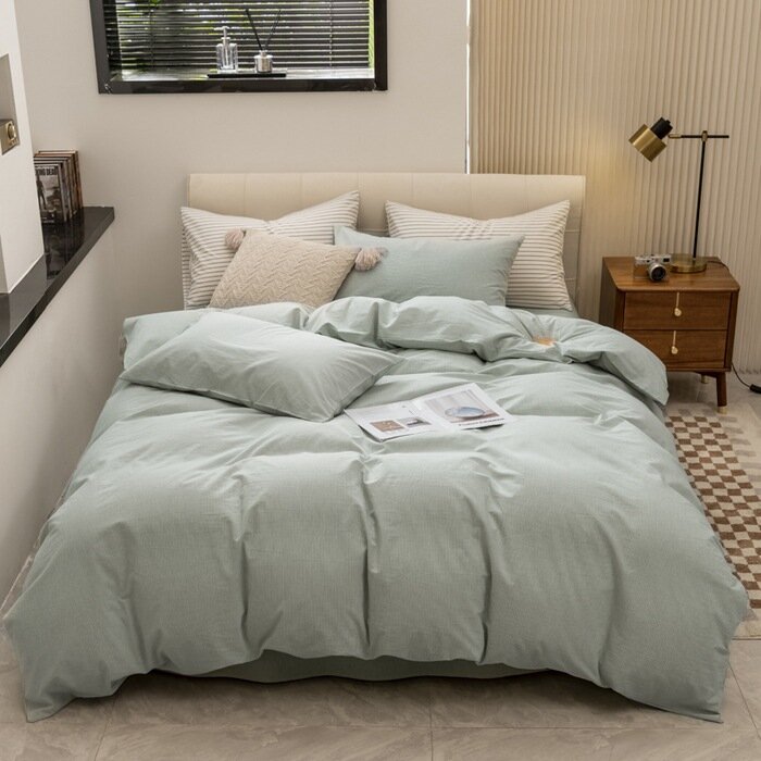 Постельное белье MUJI из 100% хлопка в полоску, размер 200×230 см