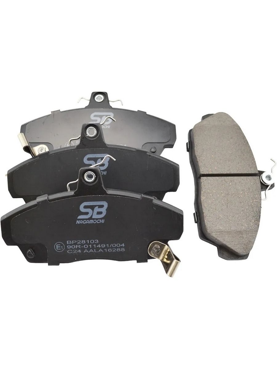 Колодки тормозные дисковые передние SB NAGAMOCHI BP28103 для GAZ Gazelle, HONDA Civic, ROVER 200 / ГАЗ, Хонда, Ровер
