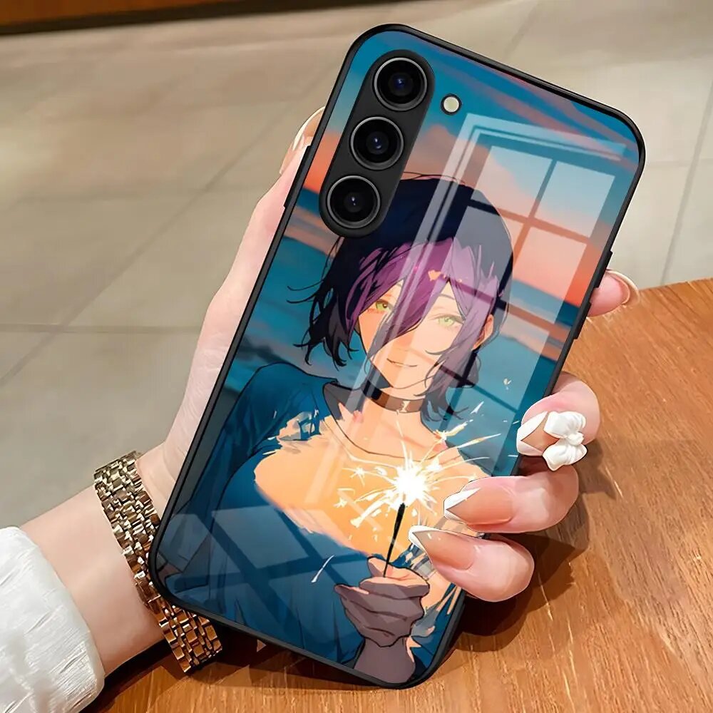 Чехол для телефона Chainsaw Man Reze для Samsung S26 S25 Edge Ultra S23 Black10, Galaxy S26 Ultra