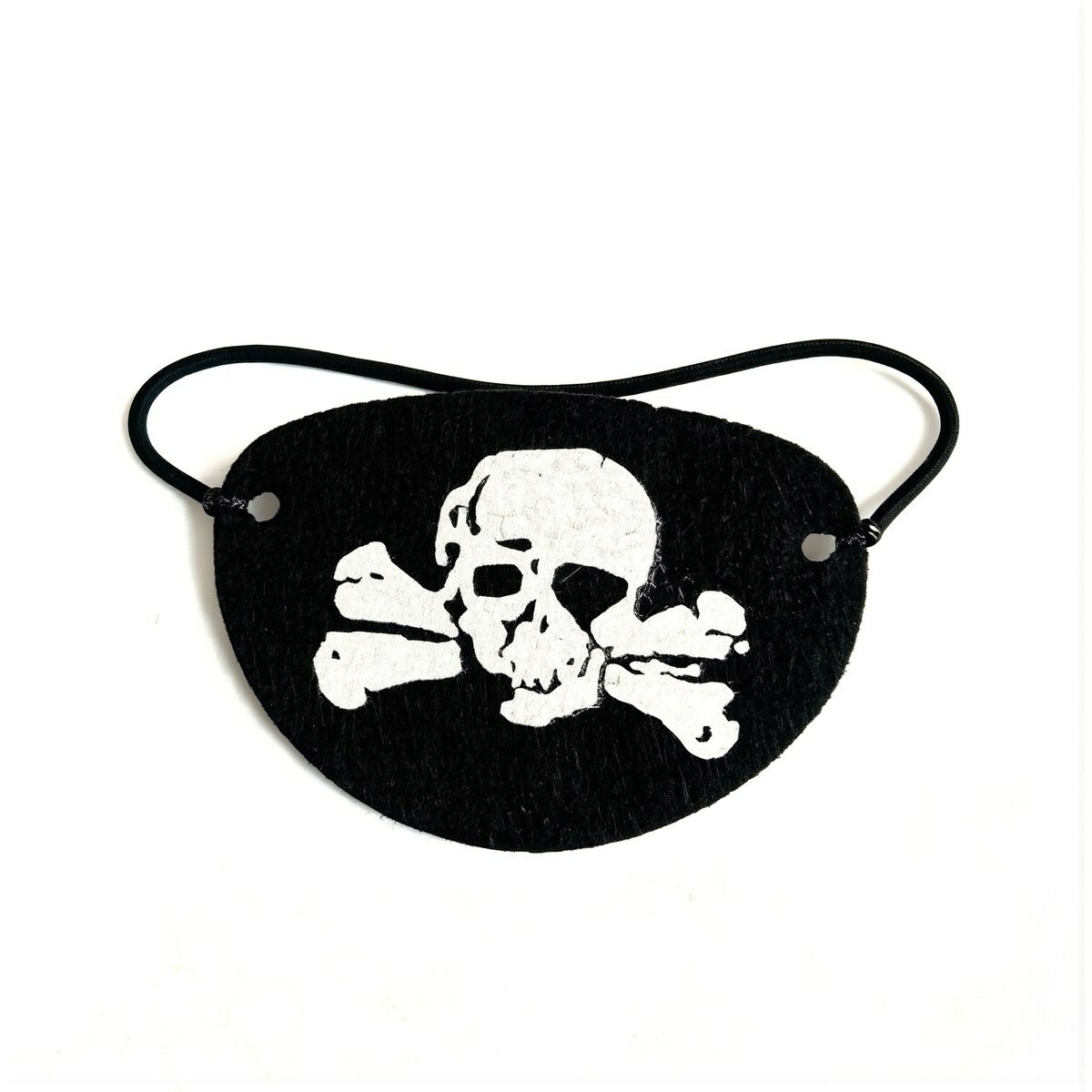 Пиратская шляпа из фетра для Хэллоуина детская для костюмированной вечеринки с принтом черепа для тематического праздника маскарада аксессуар для вечеринки, Черная повязка на глаз с черепом и костями