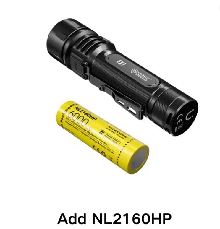 NITECORE EX7 Фонарик 6000 люмен EX7 with NL2160HP
