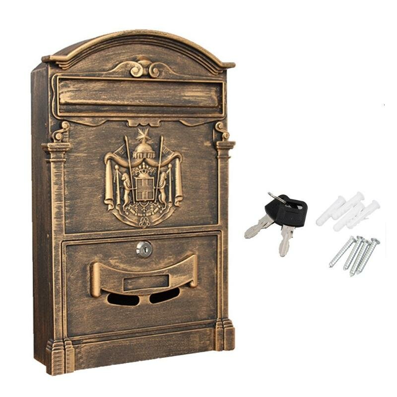 Уличный почтовый ящик для крепления на стену, Темный хаки