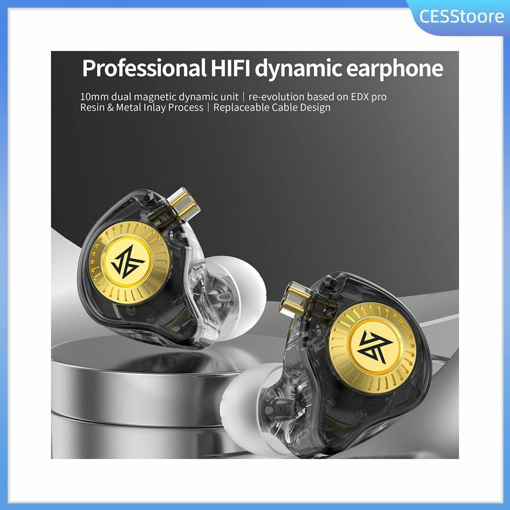 Наушники-вкладыши аудиофильские, проводные, для музыки, игр и компьютера