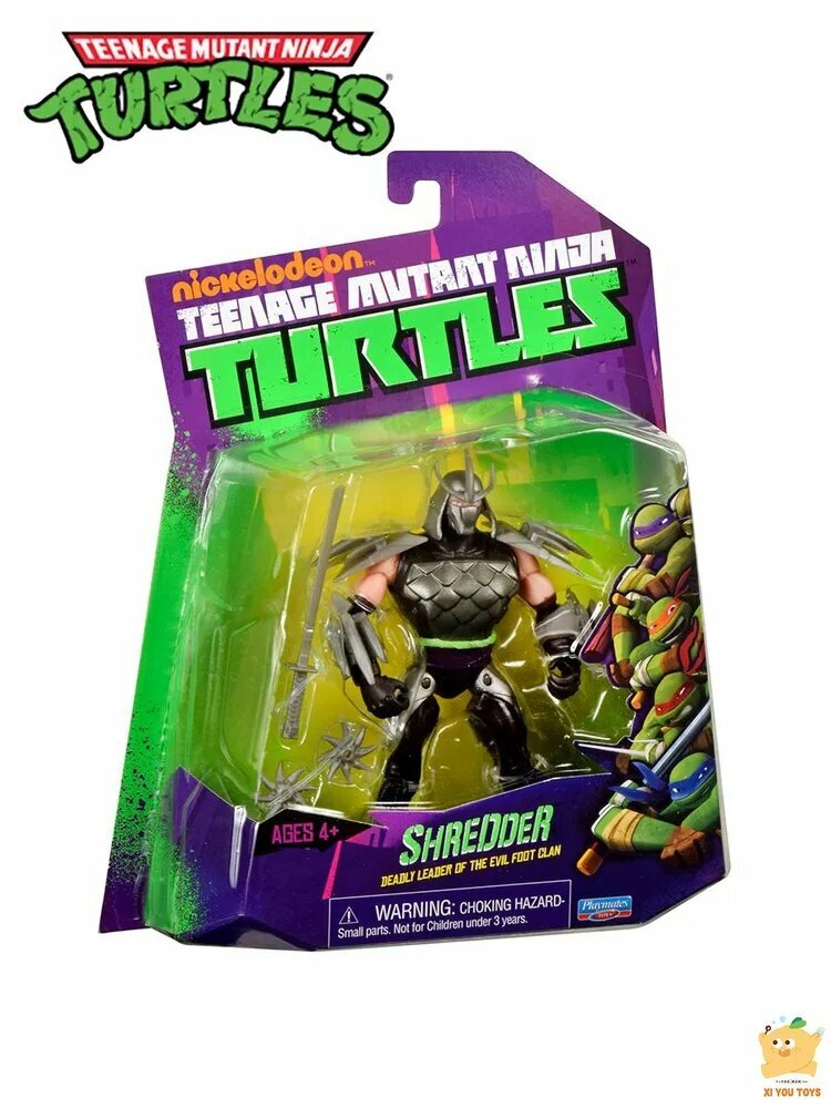 Tales of The TMNT 2012 Movie Classics Shredder / Шарнирная Кукла Черепашки-ниндзя-подростки-мутанты Shredder, Подходящая Для Детей В Возрасте От 4 Лет И Старше.