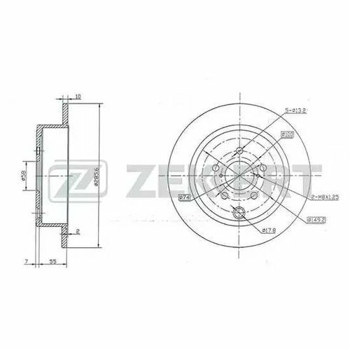 Диск тормозной ZEKKERT bs5439