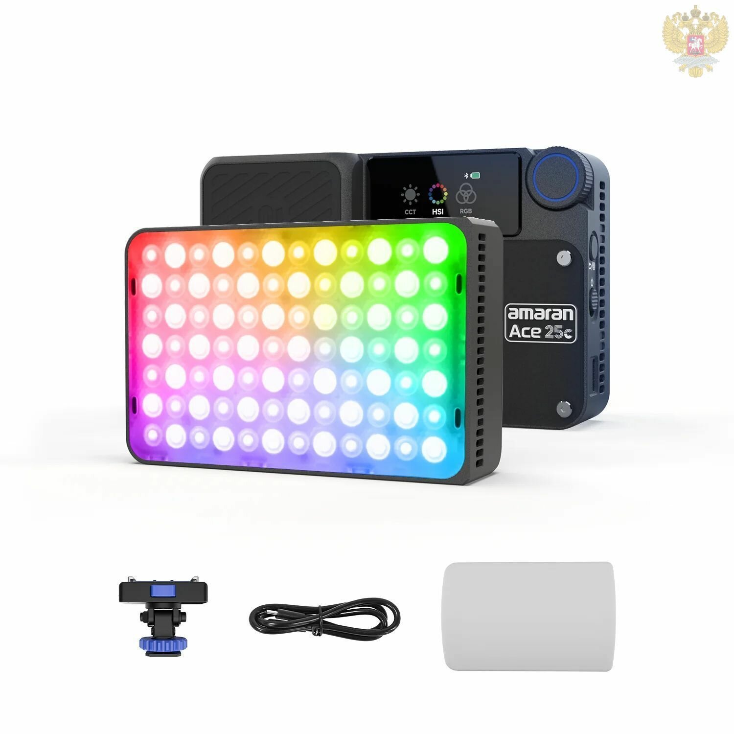Полноцветная компактная светодиодная мини-подсветка для камеры Aputure amaran Ace 25c 2300K-10000K