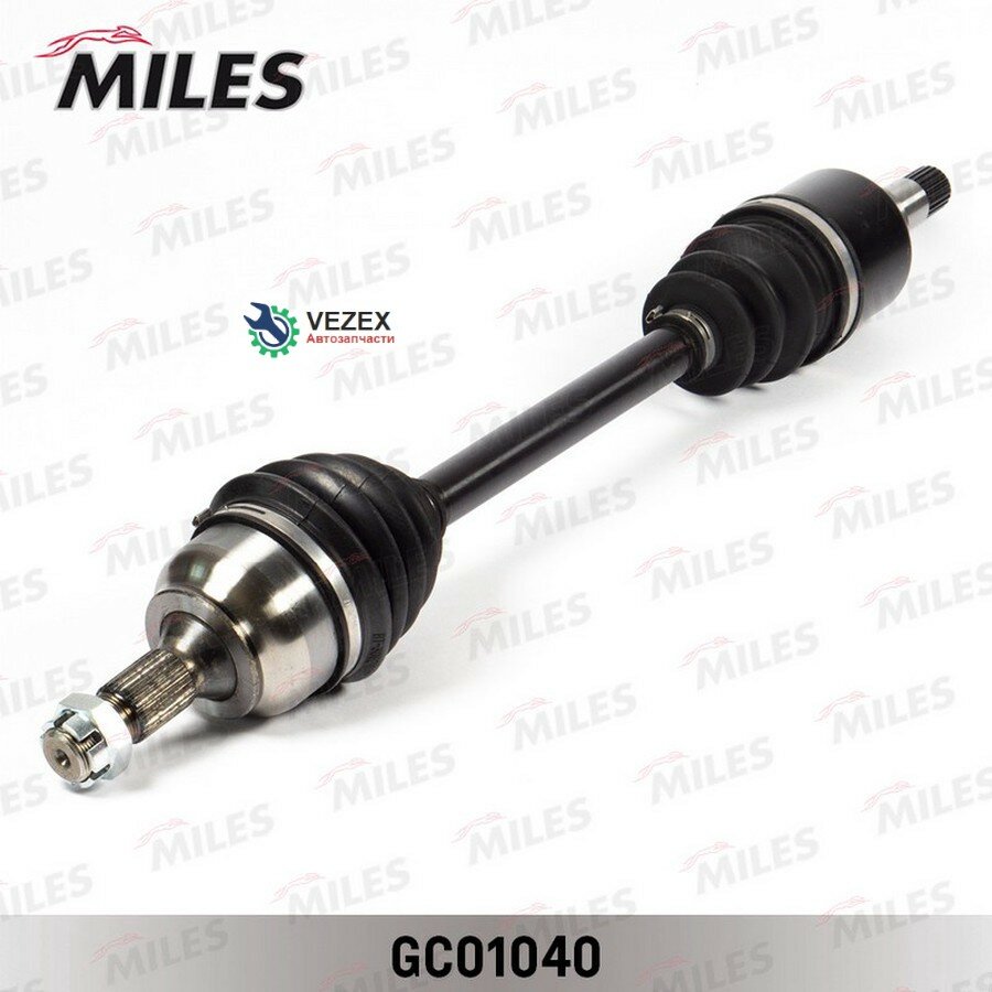 MILES GC01040 Привод в сборе левый CITROEN C4/PEUGEOT 307 1.4-1.6 00- (GKN 303574) GC01040