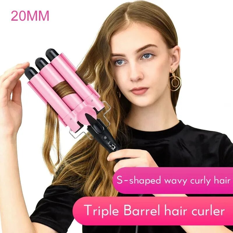 Тройная Плойка Для Волос 20mm