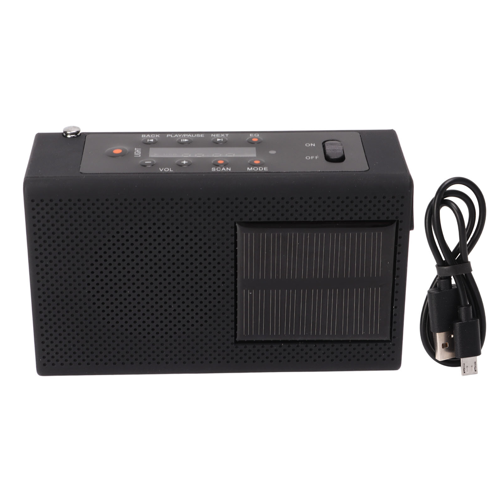 Ручная аварийная радиостанция с Bluetooth, FM, USB, разъёмом для наушников, фонариком, портативная, на солнечной батарее, погодное радио для автодома.