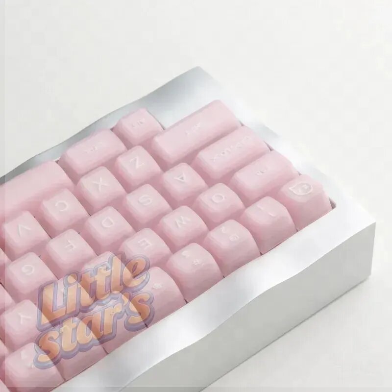 Кейкапы для механической клавиатуры -Розовый нефрит, 160 клавиш, двойное литье PBT, RSA профиль