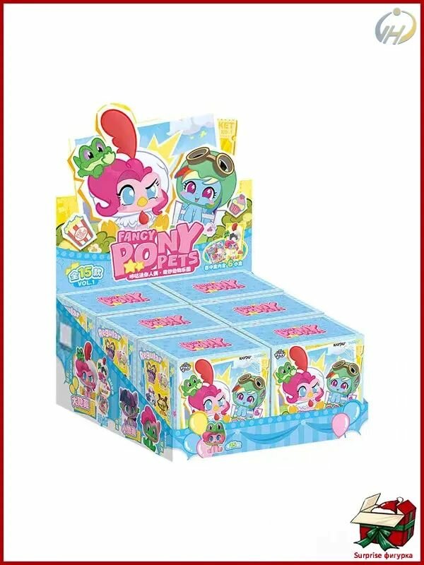 Коллекционная фигурка Слепая коробка MY LITTLE PONY Fancy Pony Pets Blind Box Series Mini Figures 6 шт
