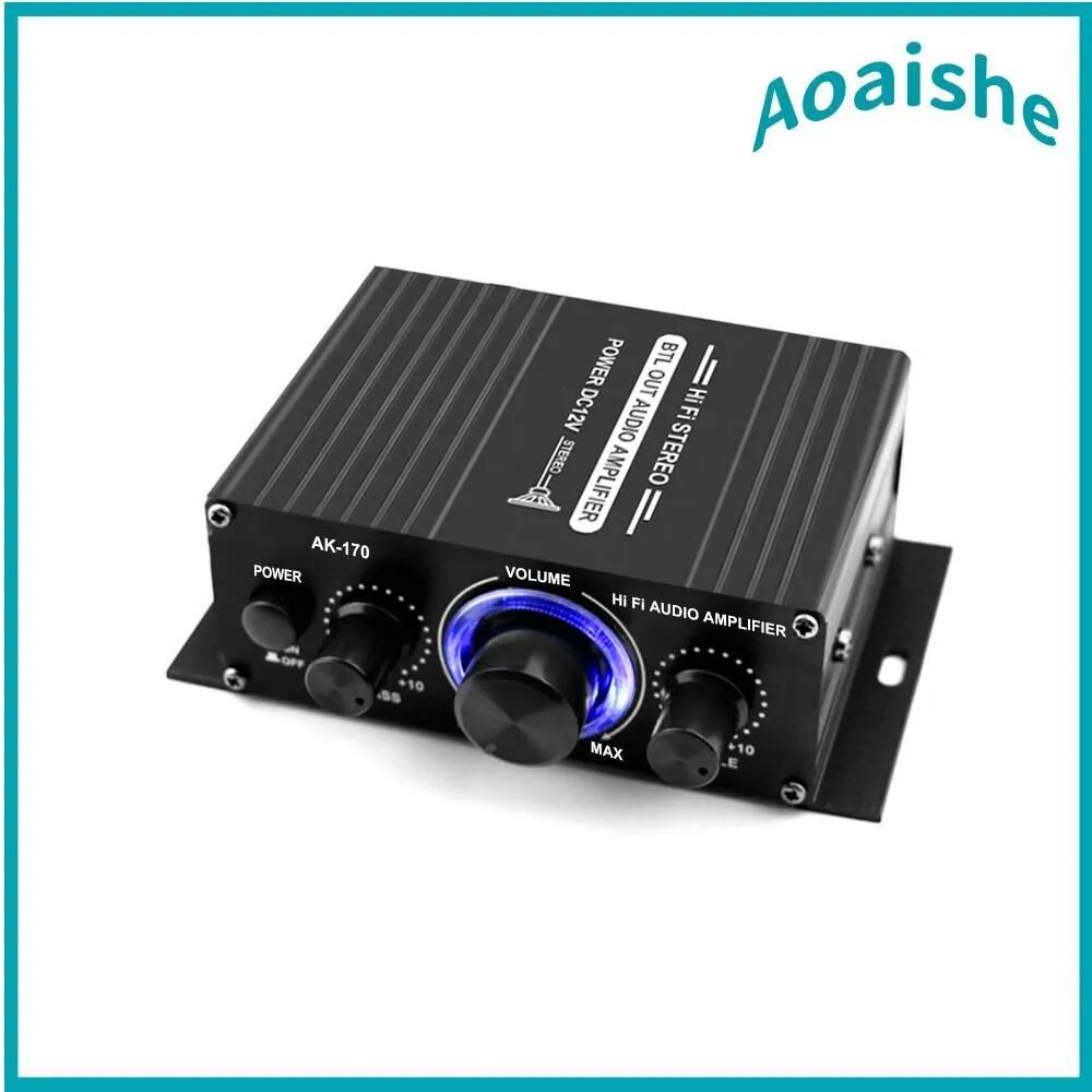Мини усилитель, 20W + 20W, для дома и автомобиля