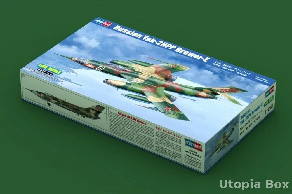 Сборная модель самолета Hobby Boss Russian Yak-28PP Brewer-E 1:48 Scale для детей старше 14 лет