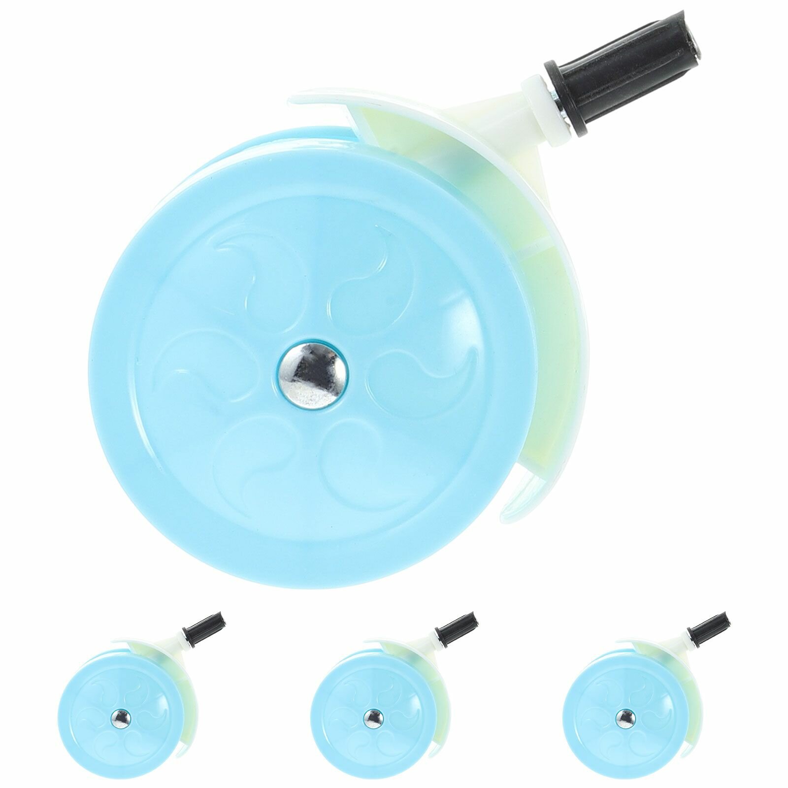 Набор из 4 пластиковых бесшумных колес для детской ходунки, универсальные аксессуары для мебели