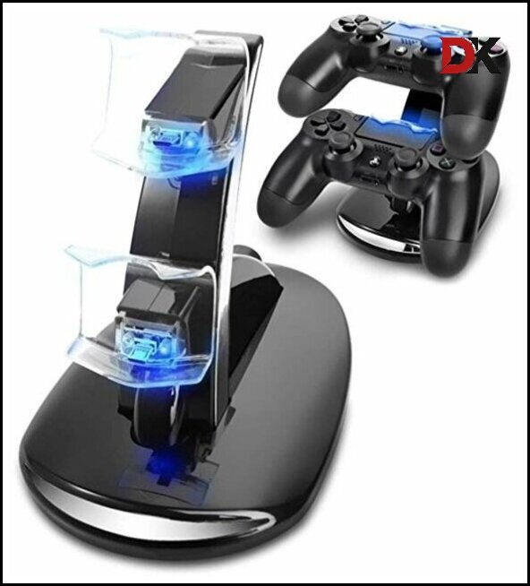 Эксклюзивная докстанция с двойной USBзарядкой для геймпадов и консоли Sony Playstation 4 Dualshock 4,