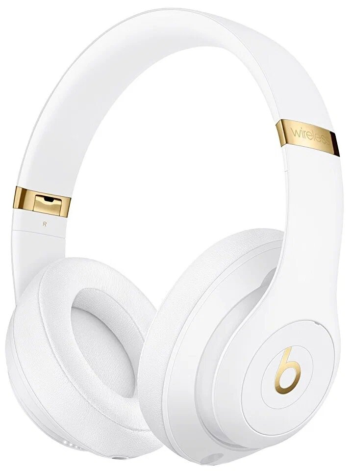 Наушники Beats Studio 3 Wireless, белые, с ANC, Bluetooth 4.0