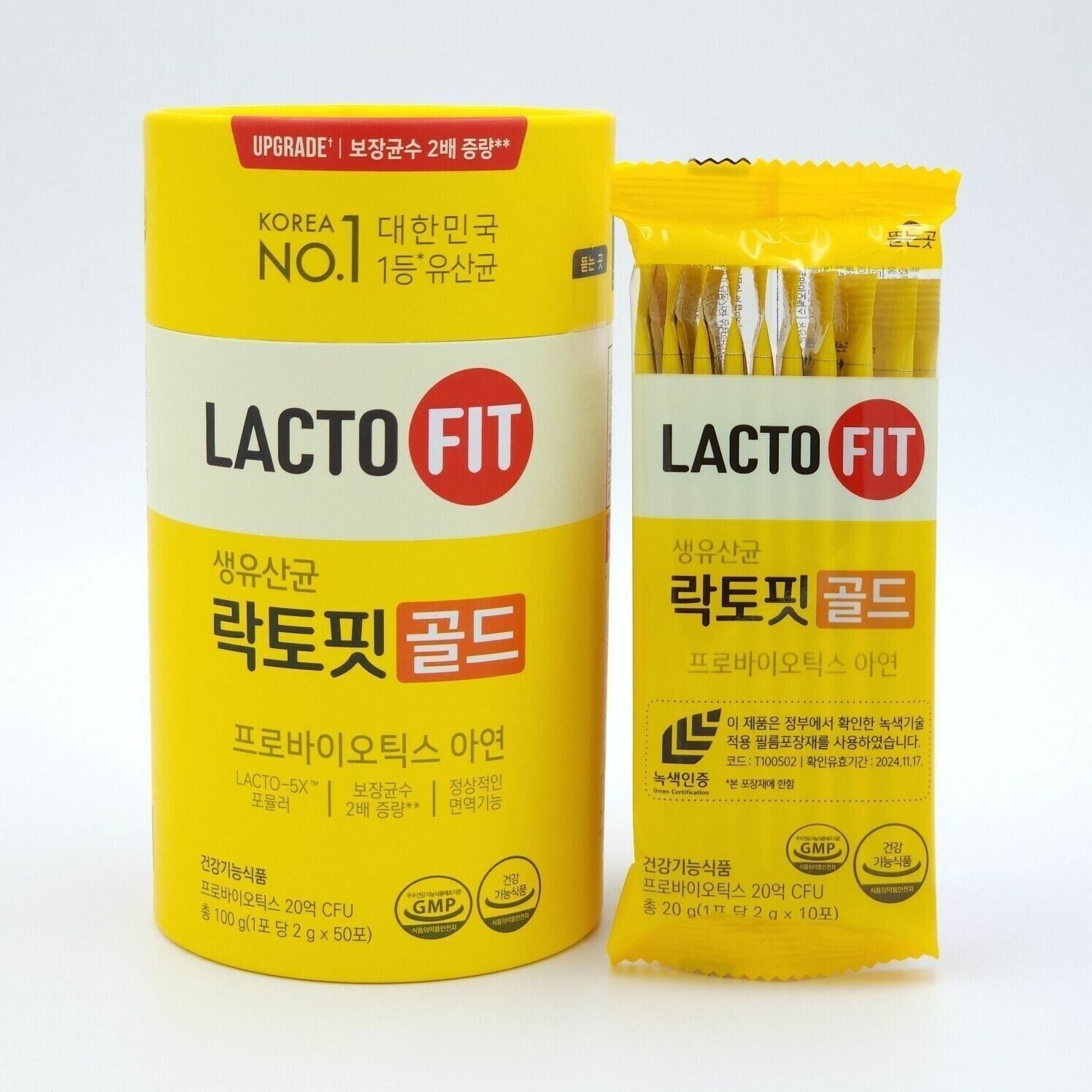 Коктейль-синбиотик на основе живых лактобактерий LACTO-FIT Lacto-5X formula Chong Kun Dang 50 саше по 2 г