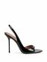 Туфли PARIS TEXAS Slingback open-toe pumps, размер 39, black/black