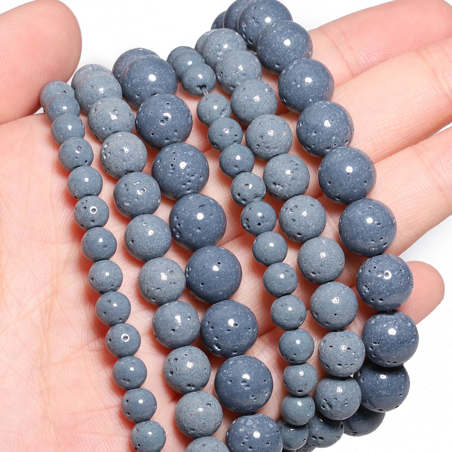 Синие коралловые бусины Xilitata 6/8/10 мм 6mm (approx 61pcs)