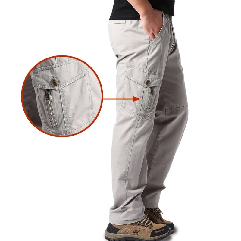 Мужские карго брюки Light Grey, XXL