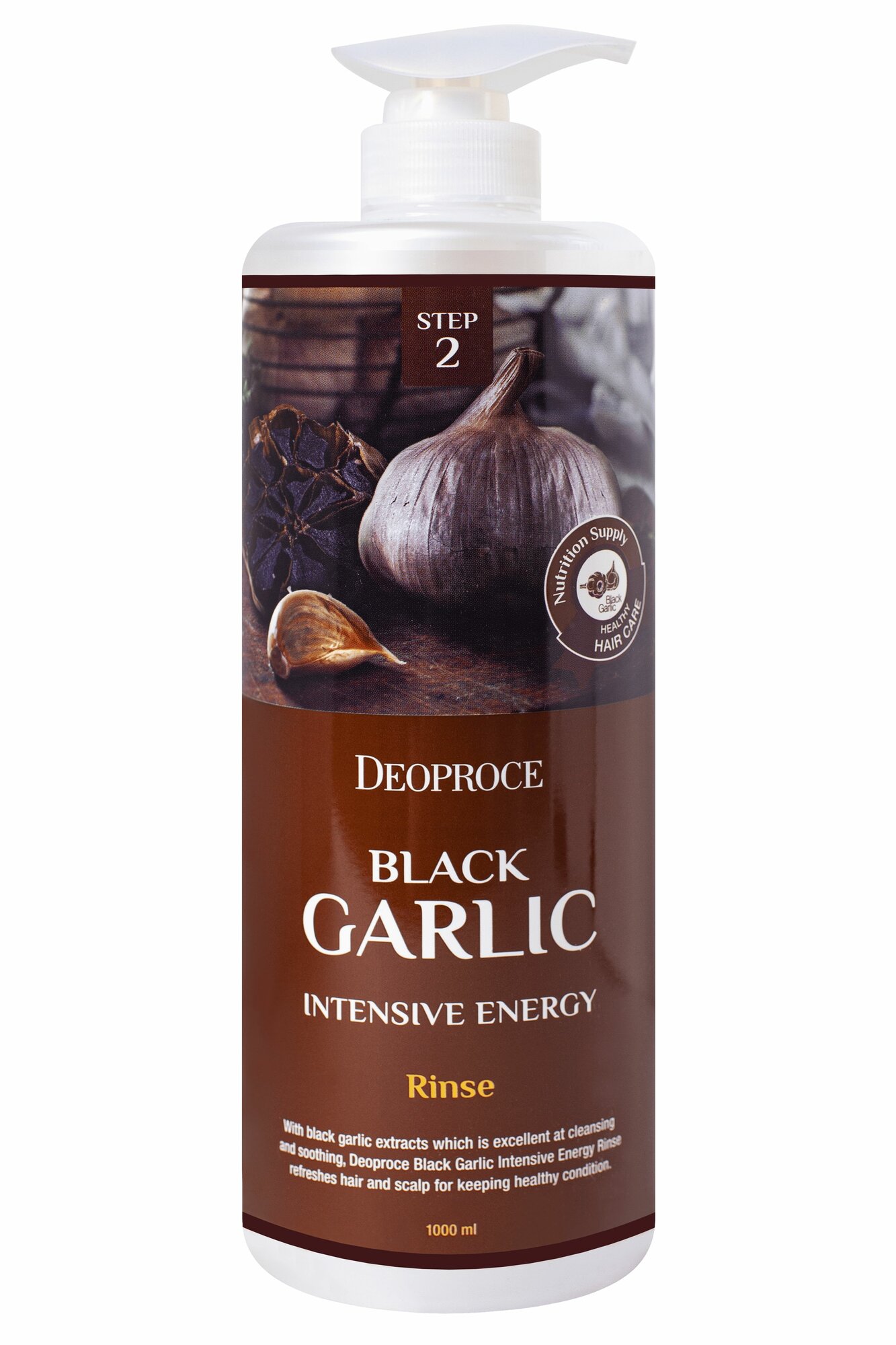 DEOPROCE Бальзам для волос женский восстанавливающий с экстрактом черного чеснока 1000 мл, Корея