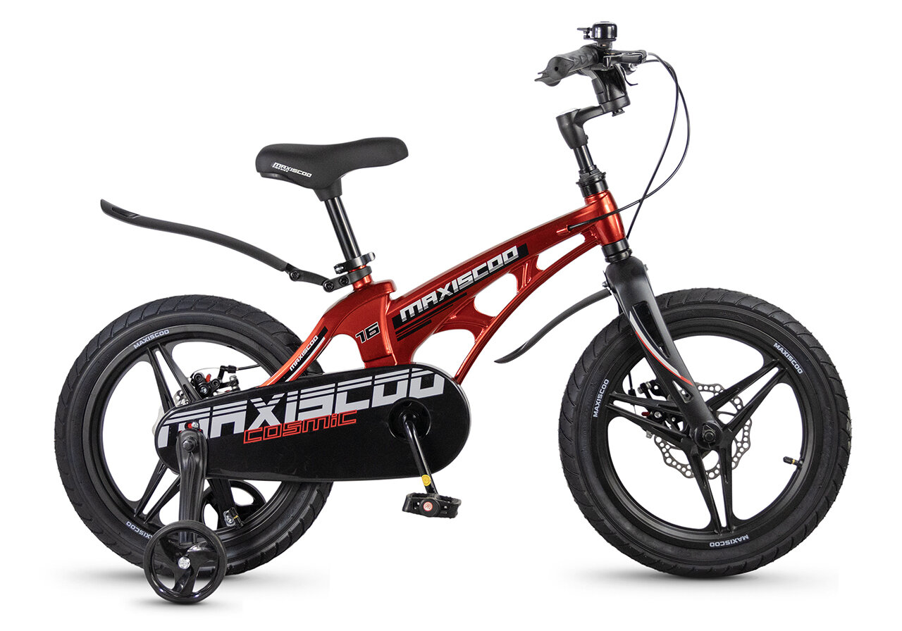 Детский велосипед Maxiscoo Cosmic Deluxe 16' (2026) 16 Красный (100-115 см)