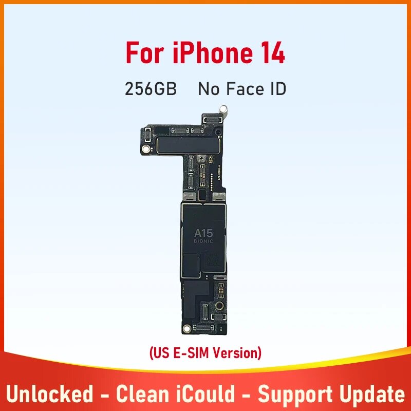 Полная рабочая материнская плата для iPhone 14 Pro 14 Pro Max 14 Plus, разблокированная материнская плата 128g 256g 512g, чистая логическая плата iCloud