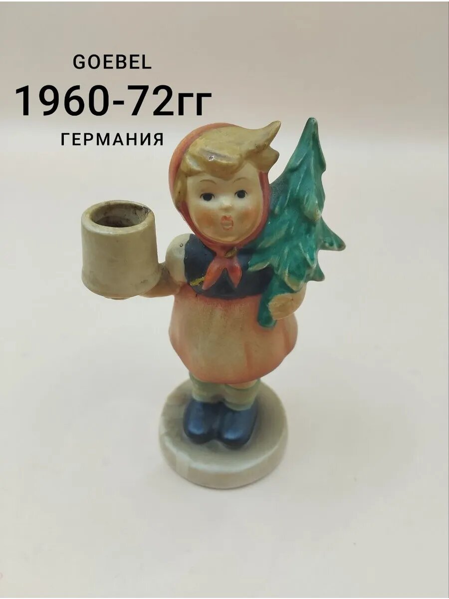 Винтажный фарфоровый подсвечник Hummel