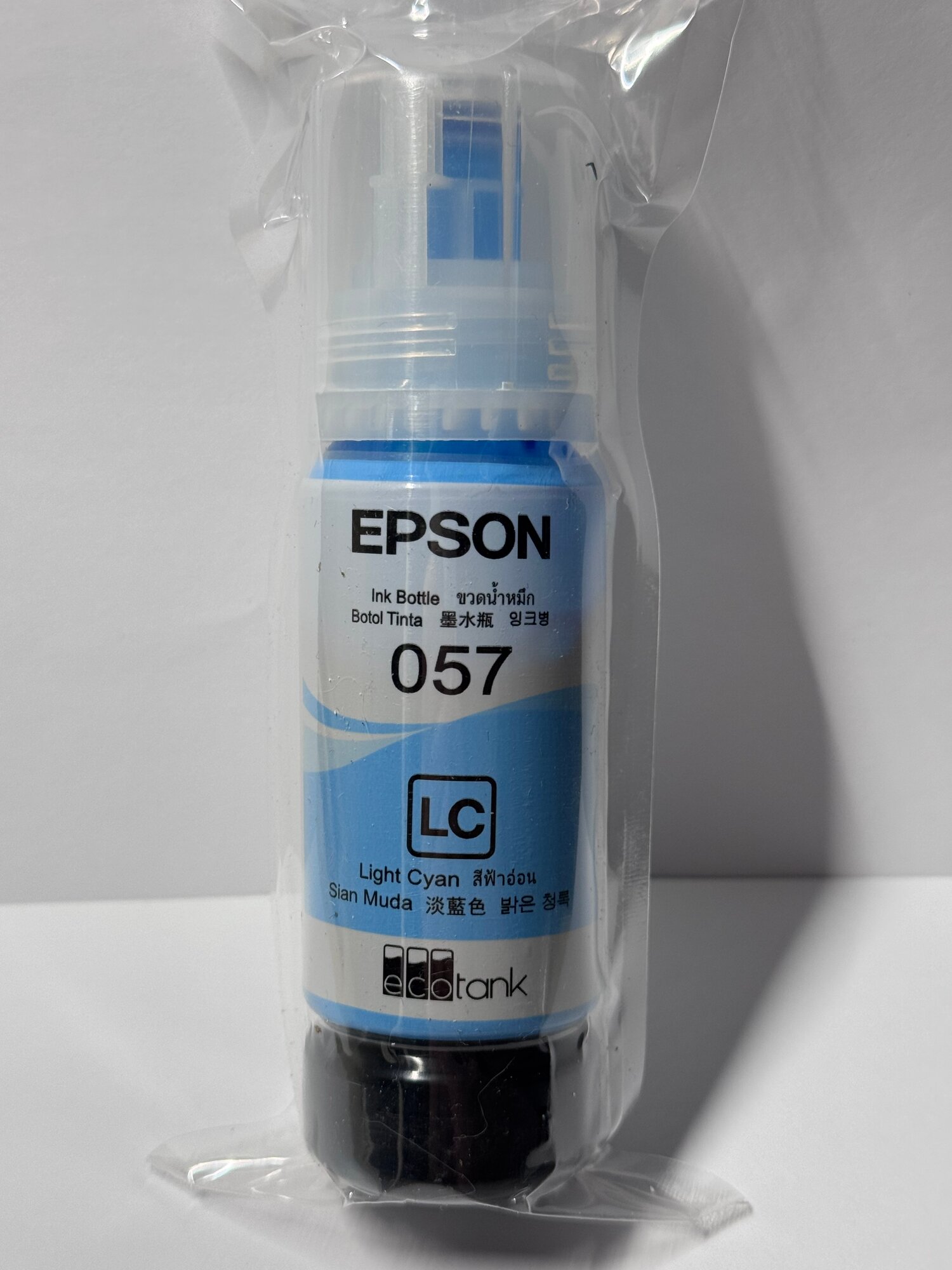 Контейнер Epson C13T09D598 057 EcoTank Ink светло-голубой 70ml в технической упаковке