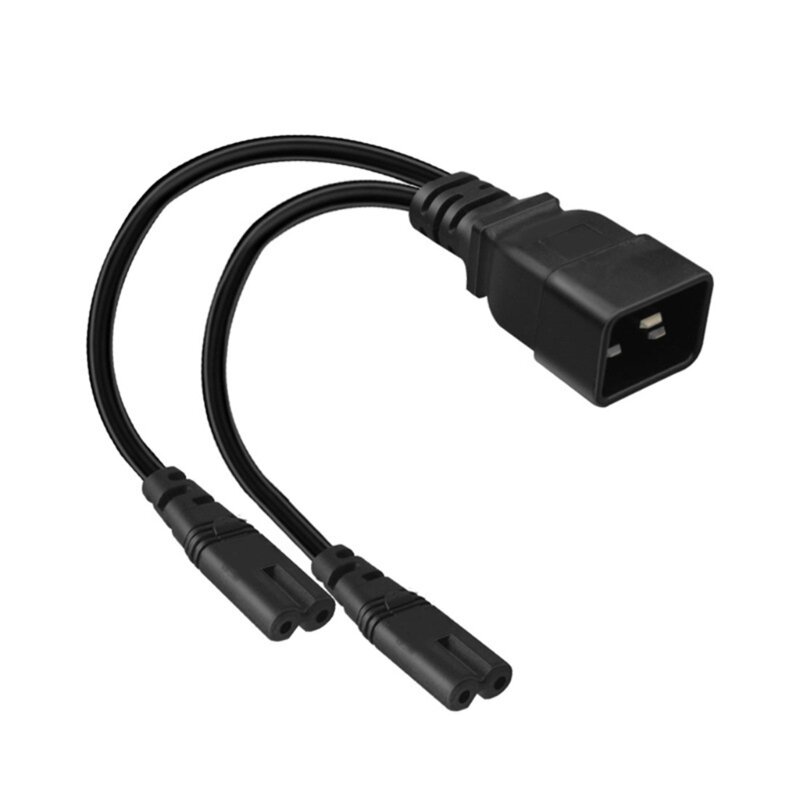 30 см 16A IEC320 C20 для Двойной Восьмерки 8-Образный Кабель IEC320 C7 Y-Образный Разветвитель Шнура ПВХ Компьютерный Адаптер Проводная Линия