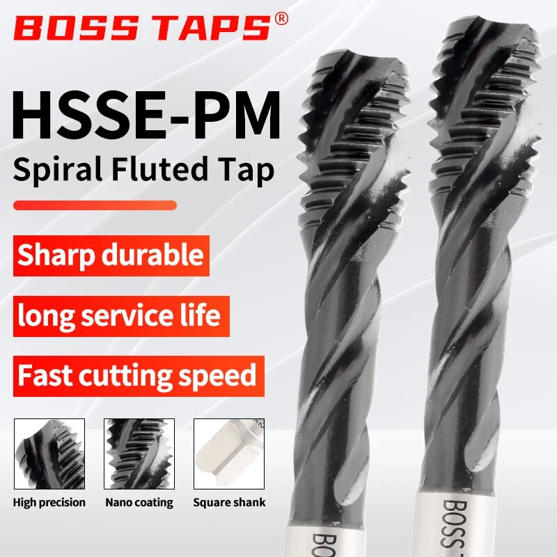BOSS TAPS Метчик ручной HSSE-PM M6x1