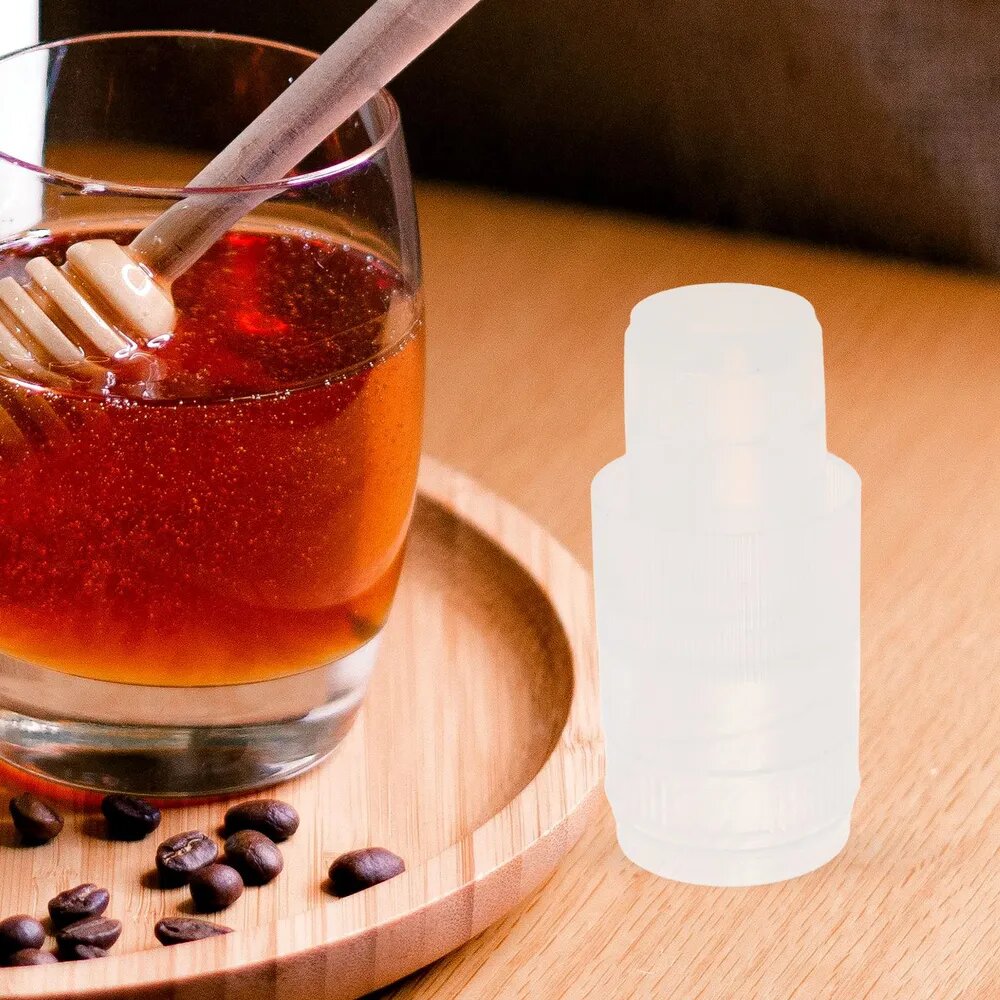 Прозрачная крышка из пластика для хранения меда и соусов, удобная для декора, 2 комплекта