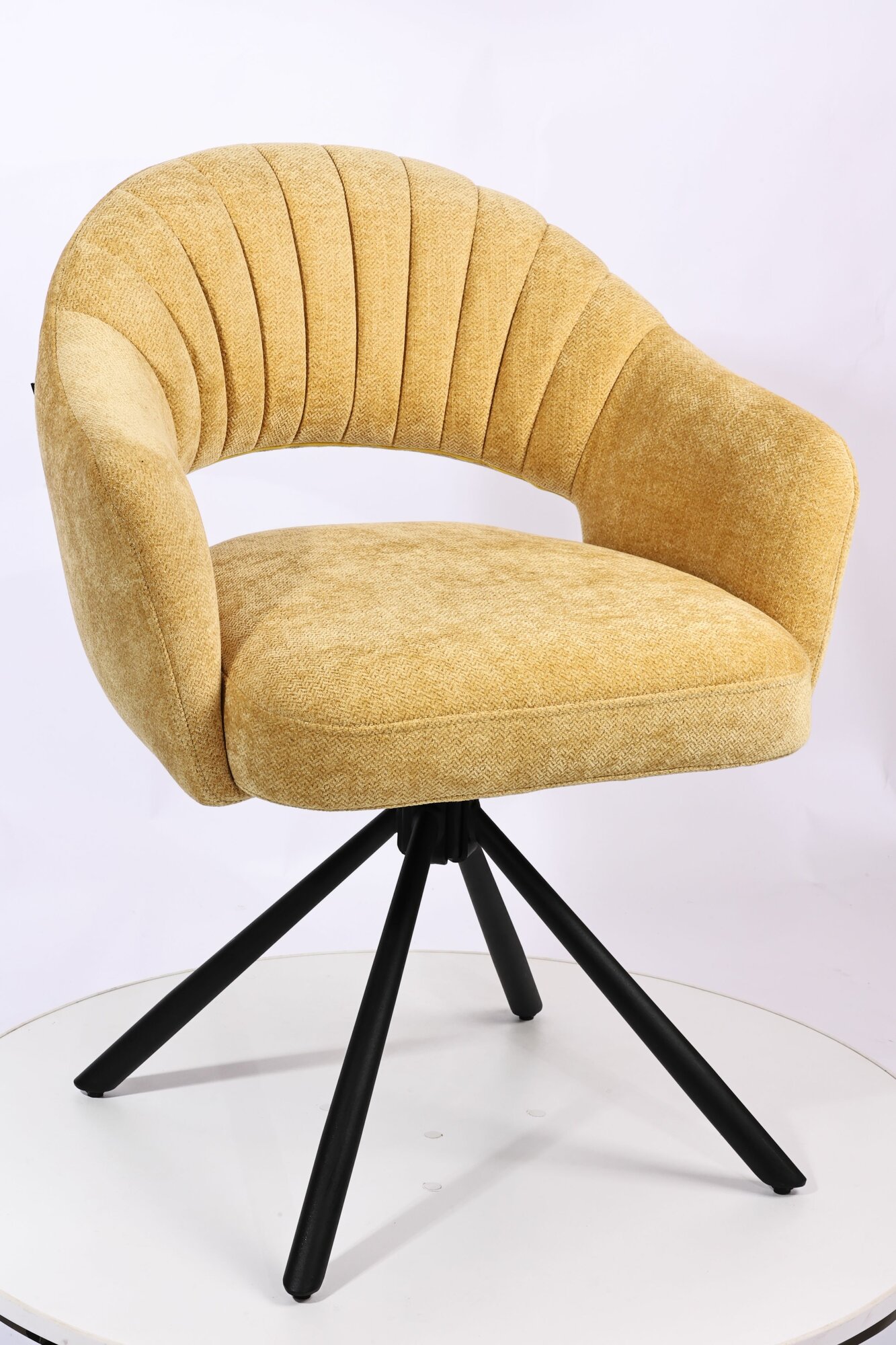 Стул-кресло Кристалл 1 шт, поворотный, мягкий, со спинкой, пружинный блок