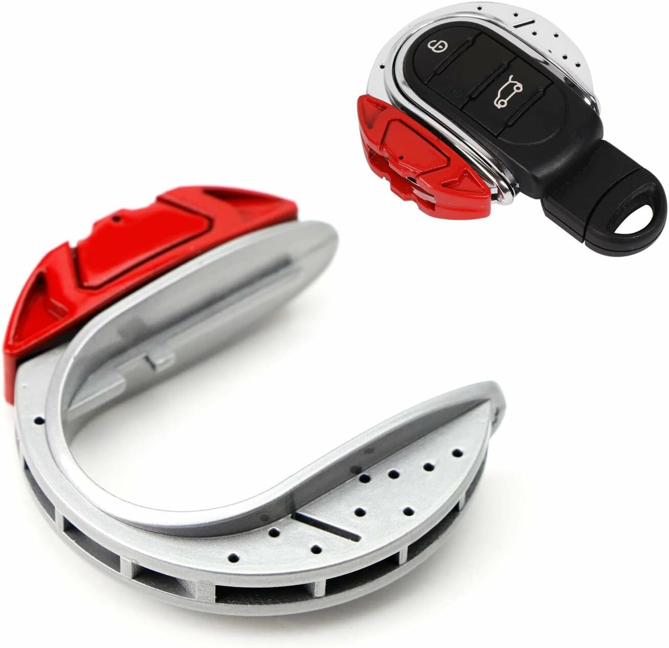 Красный брелок JCW в форме тормозного диска, сменная крышка корпуса, совместимая со смарт-ключом MINI Cooper 3-го поколе