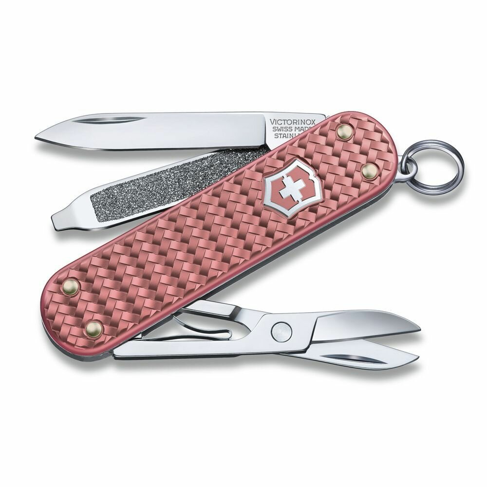 Нож-брелок Classic SD Precious Alox Gentle Rose (5 функций) VICTORINOX 0.6221.405G